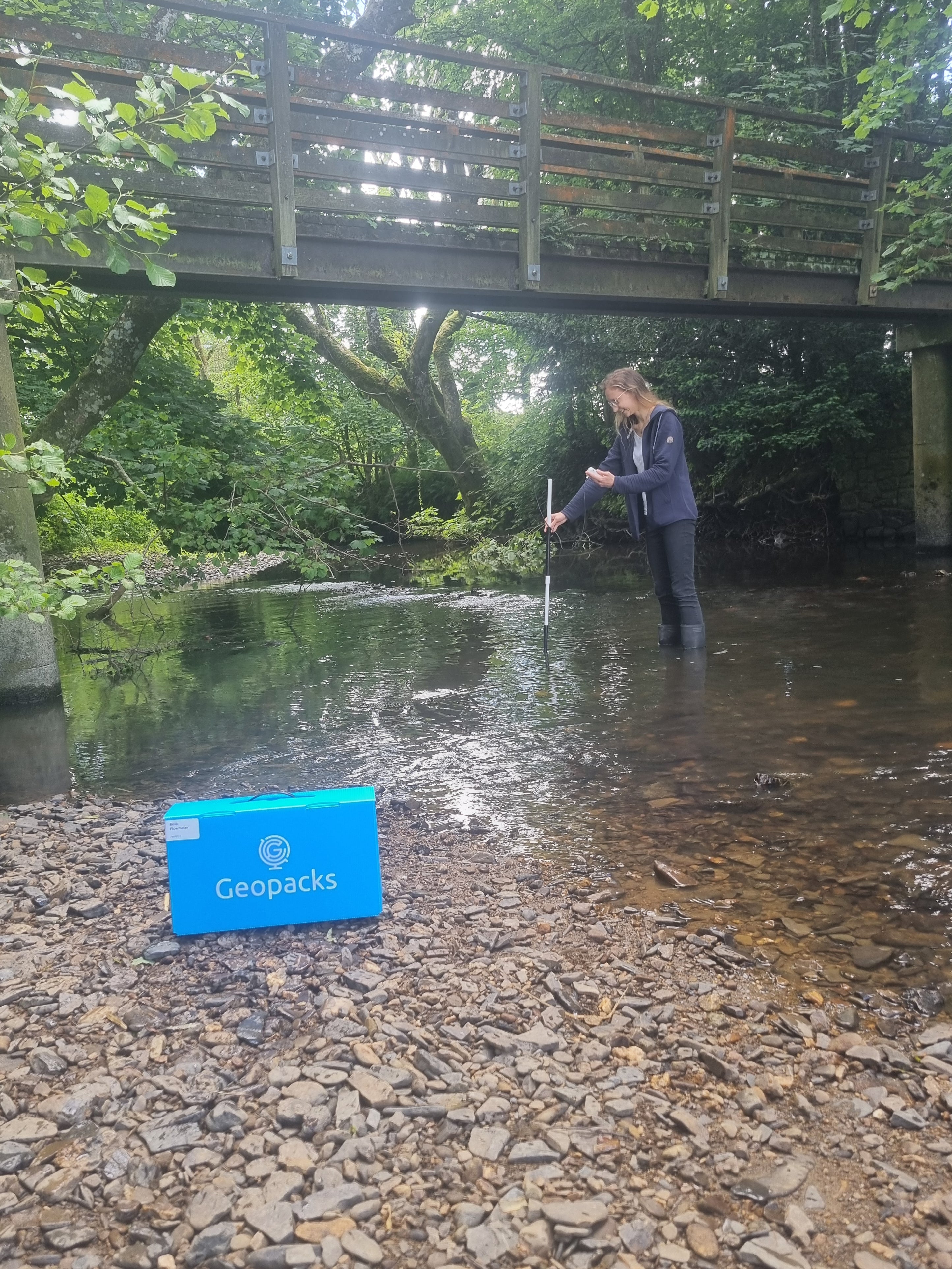 Geopacks Flowmeter, measure the rate of flow of a stream