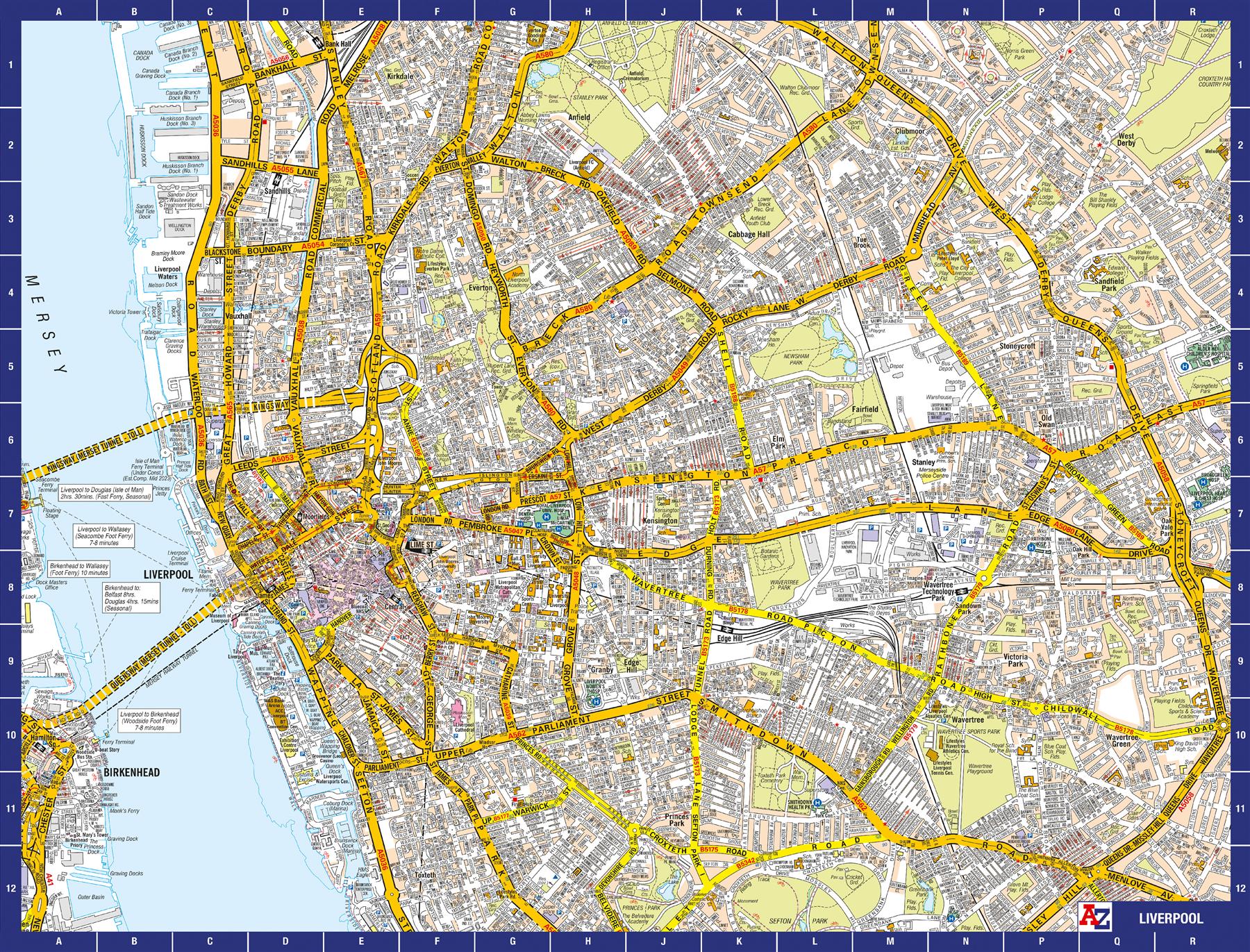 A-Z Map of Liverpool 1000 Piece Jigsaw – Geopacks