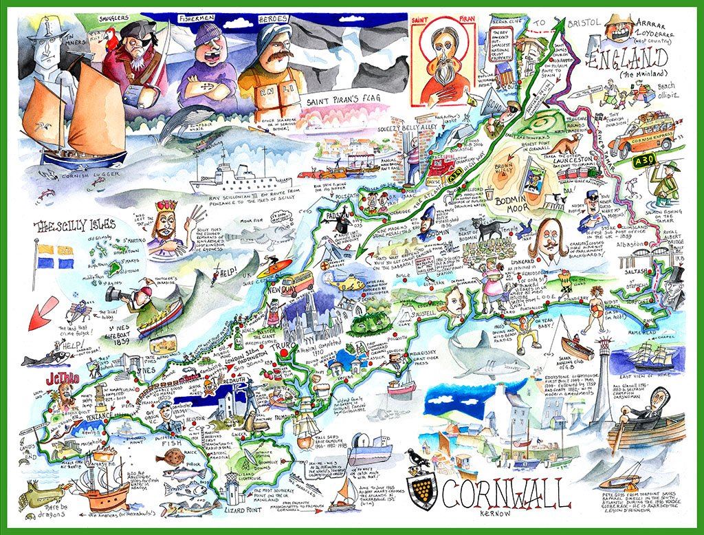 Cornwall - Tim Bulmer 1000 piece Jigsaw – Geopacks