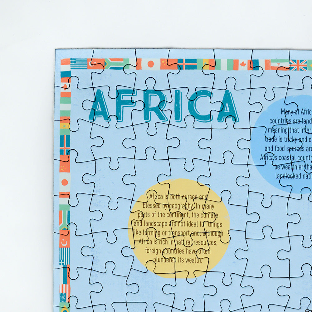 Prisoners of Geography Africa Map 500 Piece Jigsaw Puzzle – Geopacks