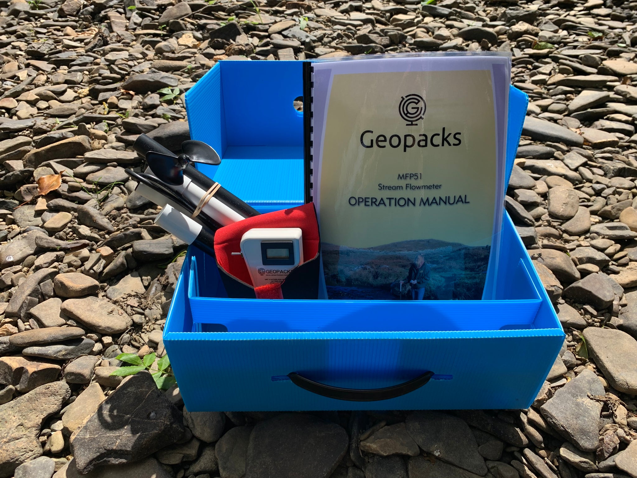 Geopacks Flowmeter, measure the rate of flow of a stream