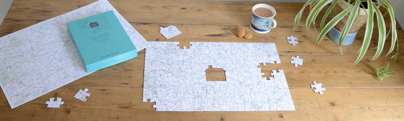 Personalised Topographical 100 Piece Map Jigsaw Puzzle – Geopacks