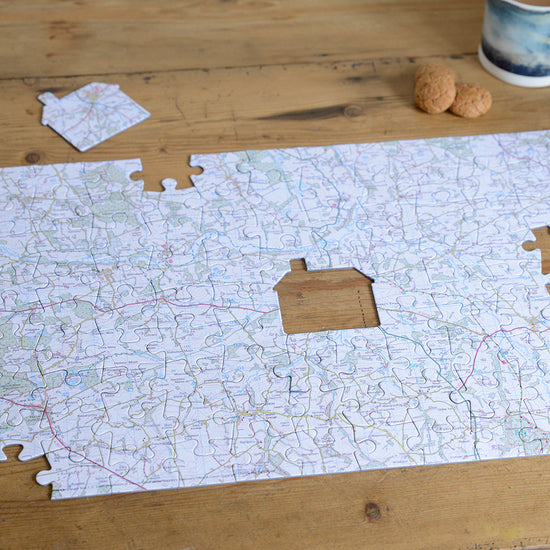 Personalised Topographical 100 Piece Map Jigsaw Puzzle – Geopacks