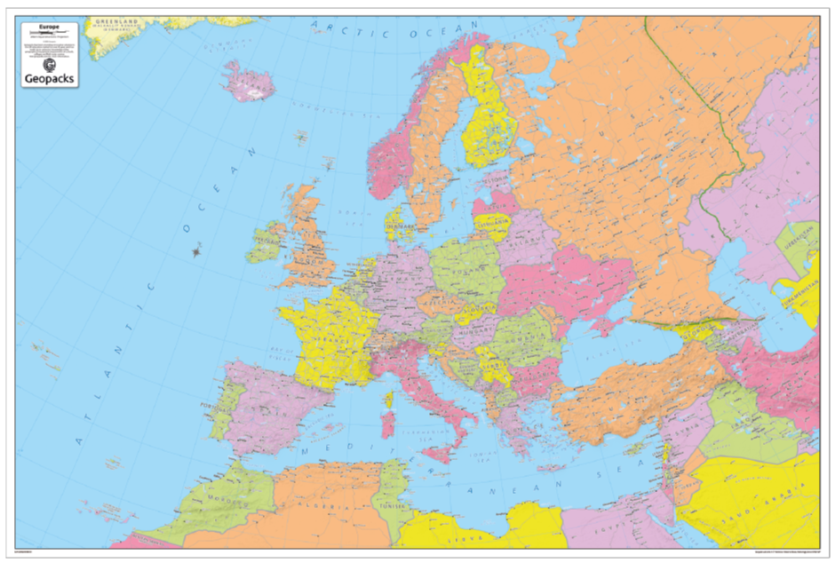 Political Map of Europe – Geopacks
