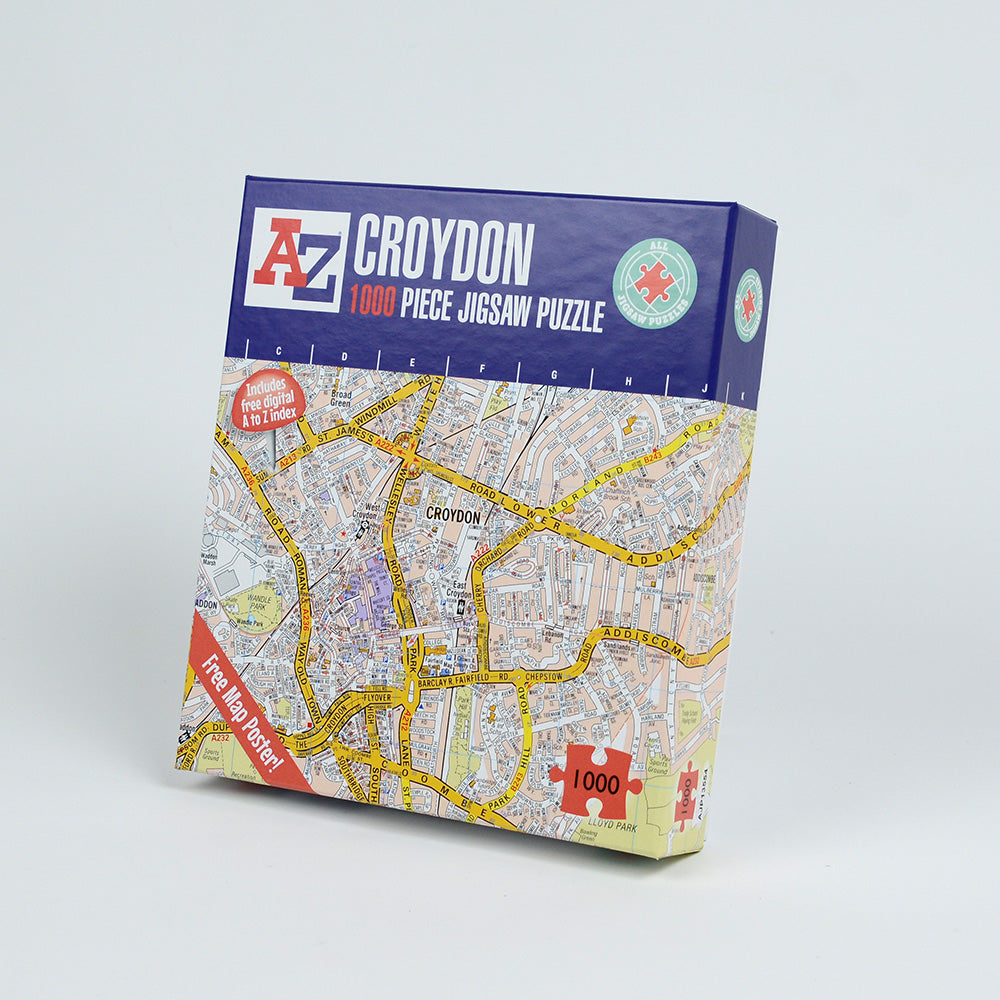 A-Z Map of Croydon 1000 Piece Jigsaw – Geopacks