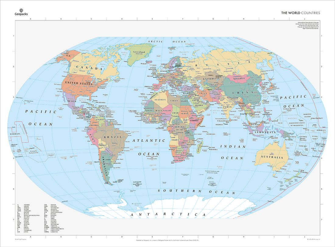 World Countries Map – Geopacks