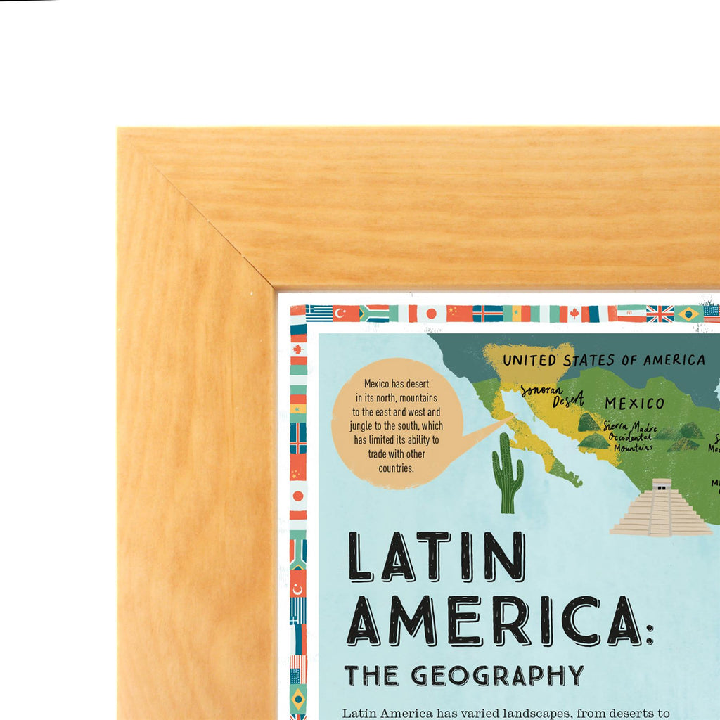 Latin America Educational Wall Map - Prisoners of Geography