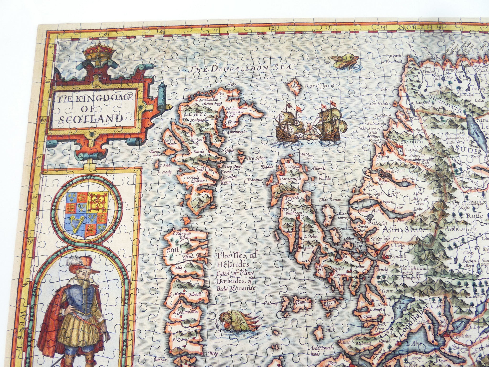 John Speed Historical Map of Scotland 1000 Piece Jigsaw Puzzle – Geopacks