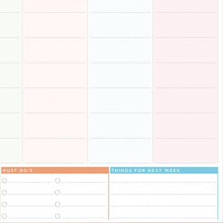 Family Week Wall Planner - choice of 4, 5 or 6 Columns – Geopacks