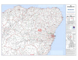 Wall Maps - Aberdeenshire Postcode Wall Map - Sector Map 32