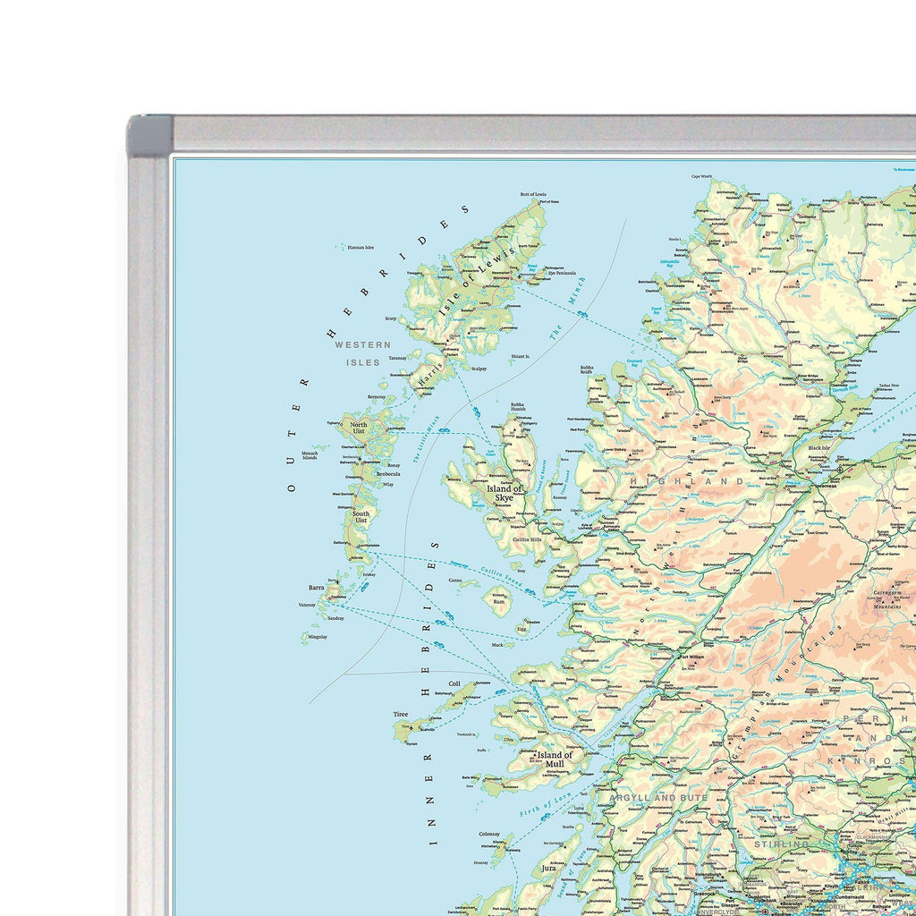 Wall Maps - Supersize British Isles Motoring Wall Map