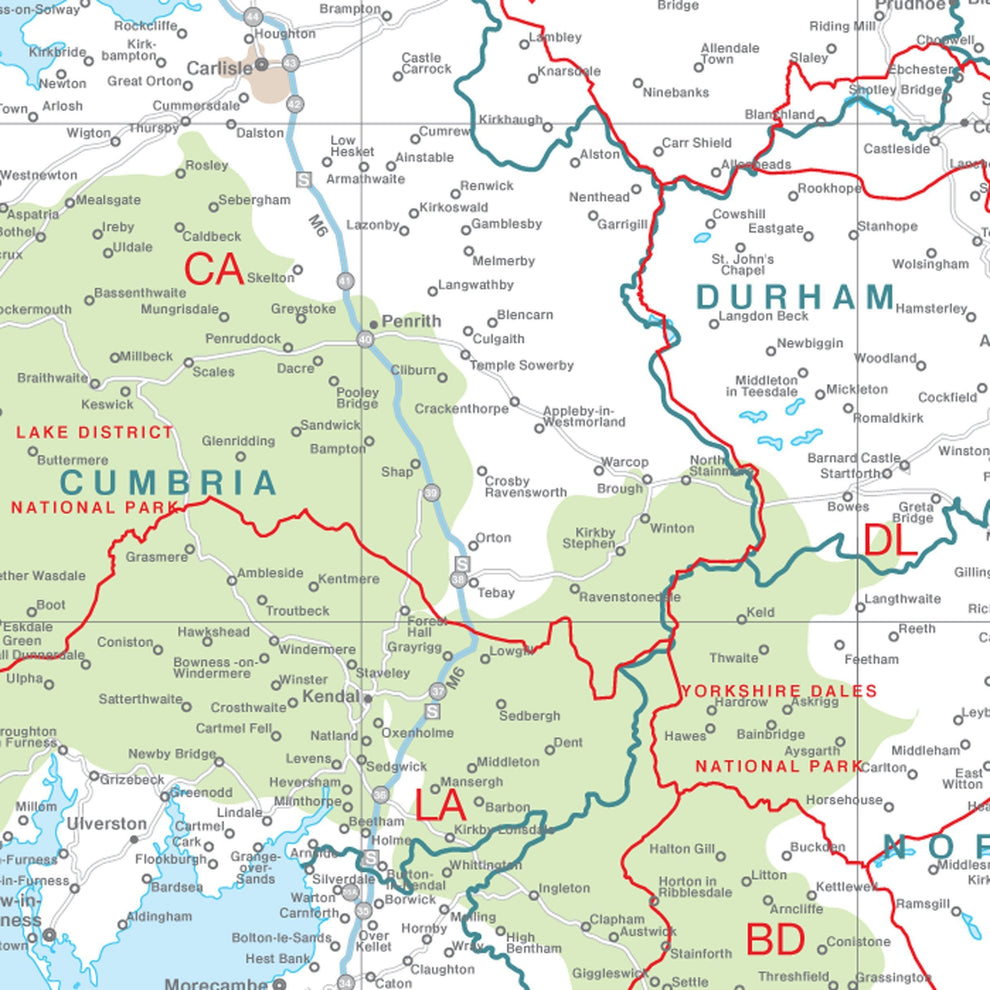 Supersize GB Postcode Area Wall Map – Geopacks
