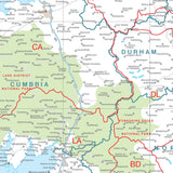 Wall Maps - Supersize GB Postcode Area Wall Map