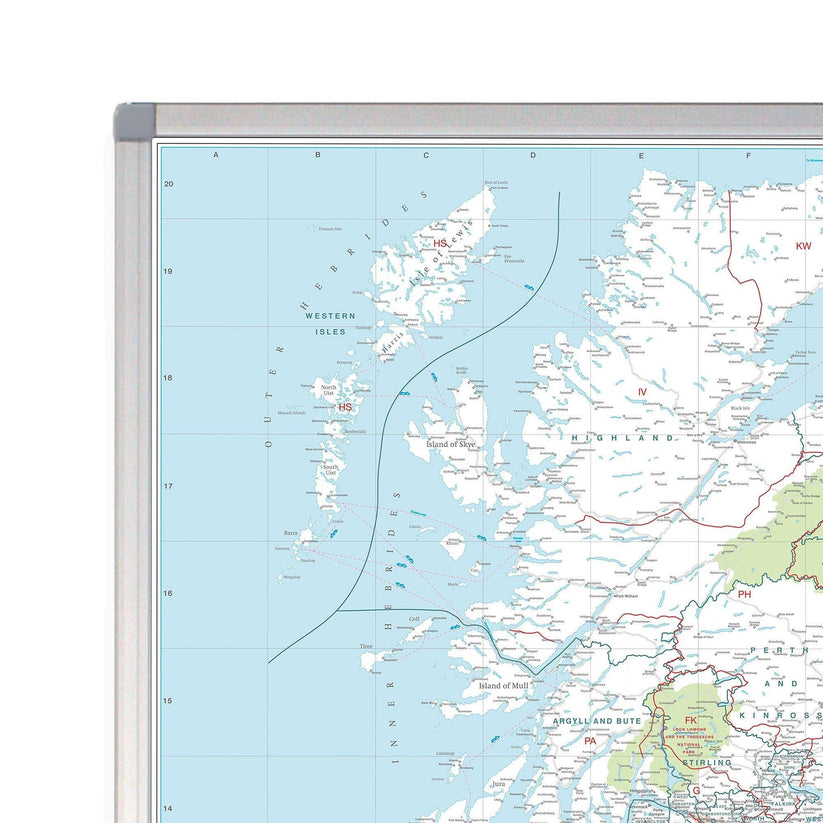 Supersize GB Postcode Area Wall Map – Geopacks